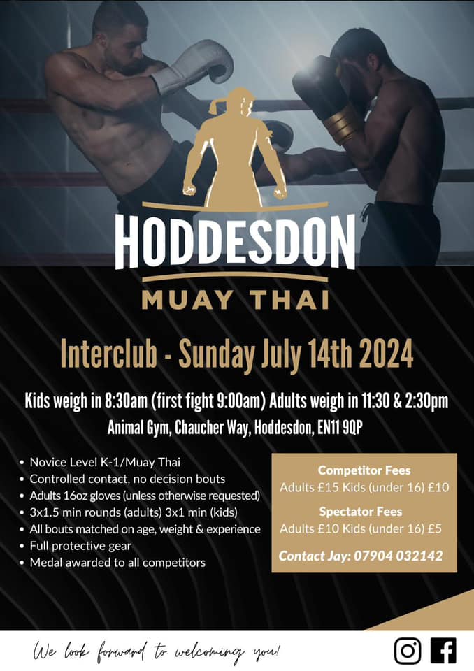 Hoddesdon Muay Thai Interclub – Hoddesdon Muay Thai – Optimal Combat