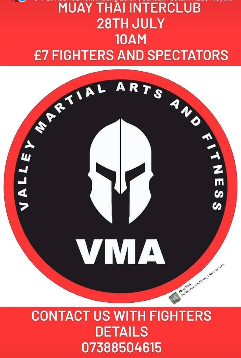 VMA Muay Thai Interclub – Valley Martial Arts – Optimal Combat